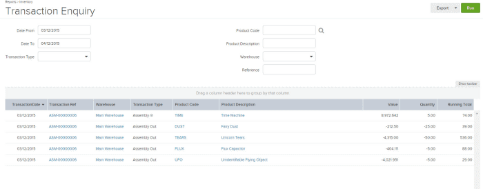 Transaction Tracking Software